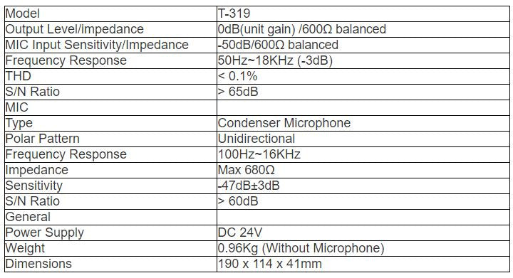 T-319 Remote Paging Microphone – ITC MALAYSIA - PA System | Conference ...