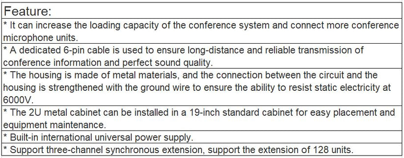 TS-0300ME Conference Extension Controller – ITC MALAYSIA - PA System ...