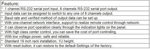 TS-9232 8-channel Serial Port Distributor – ITC MALAYSIA - PA System ...