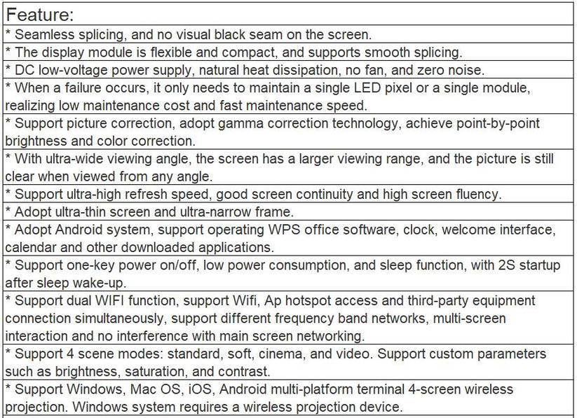 TV-W138-YGA Indoor Full Color LED Video Wall – ITC MALAYSIA - PA System ...