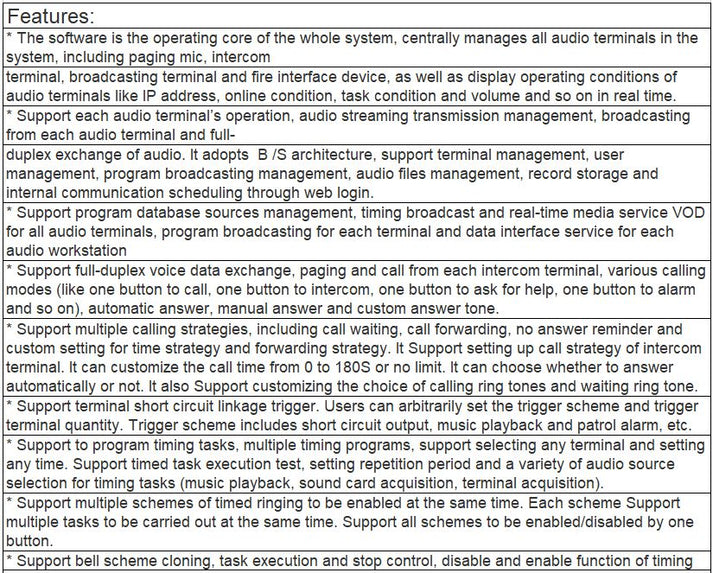 T-7700RP Software (Digital IP Network Broadcasting Client Management S ...
