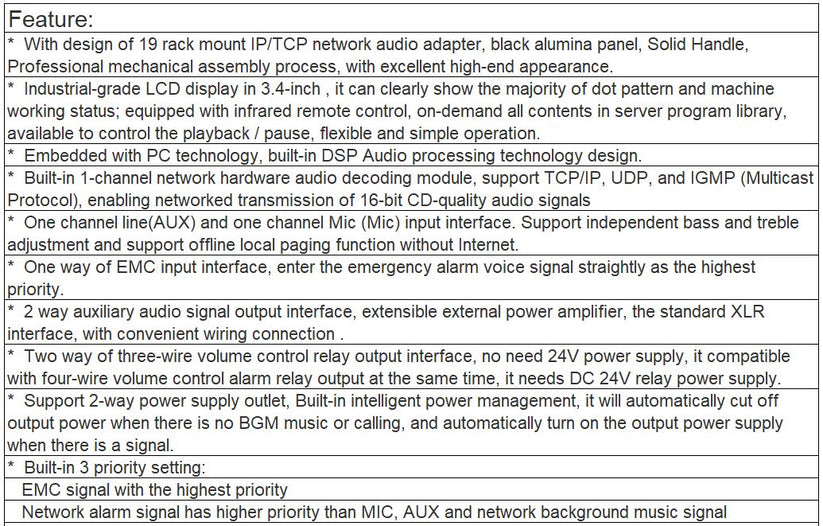 T-7701 Economic Rack Mount IP Network Audio Adapter – ITC MALAYSIA - PA ...