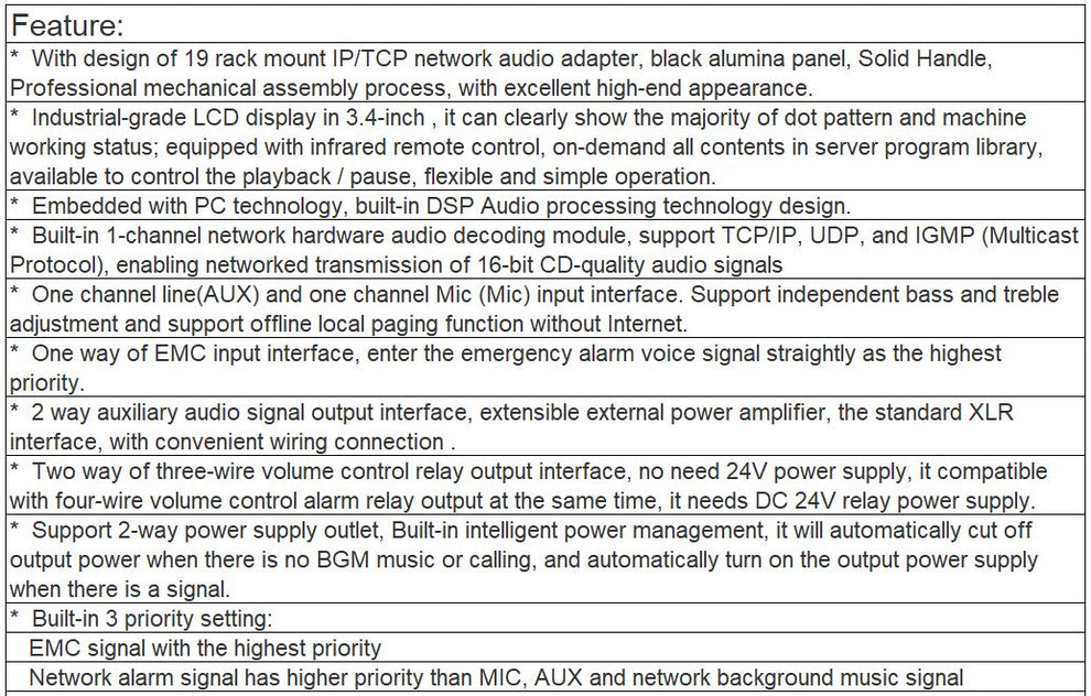 T-7701 Economic Rack Mount IP Network Audio Adapter – ITC MALAYSIA - PA ...