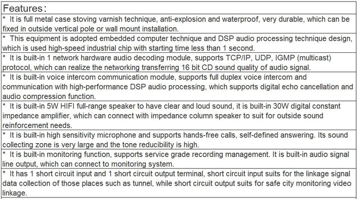 T-7732 IP network emergency intercom terminal (industrial grade) – ITC ...
