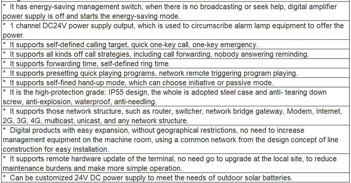 T-7732 IP network emergency intercom terminal (industrial grade) – ITC ...