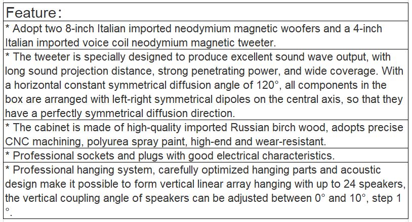 KH-208 Linear Array Speaker – ITC MALAYSIA - PA System | LED Screen Panel TV | Video Conferencing