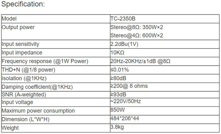 TC-2350B Professional Amplifier – ITC MALAYSIA - PA System | LED Screen ...