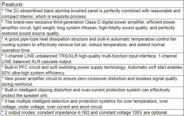 TD-1000, TD-1500, TD-2000 Digital Power Amplifier – ITC MALAYSIA - PA ...