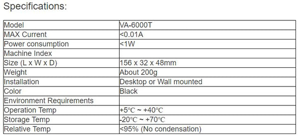 VA-6000T Terminal Detector – ITC MALAYSIA - PA System | Conference ...