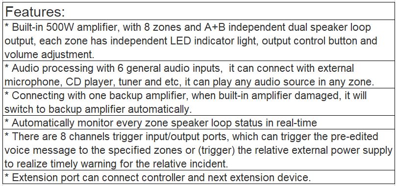 VA-6200MS EVAC Extension Controller – ITC MALAYSIA - PA System | LED ...