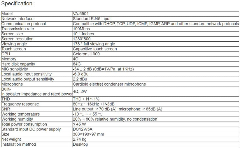 VA-6504 BA1 Operation Console PA System – ITC MALAYSIA - PA System ...